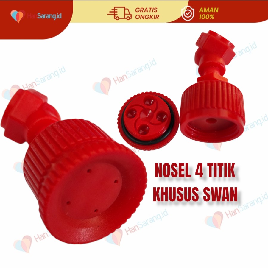 NOZZLE PVC 4 LUBANG KHUSUS SWAN SPRAYER Nosel atau nozzle sprayer 4 ...