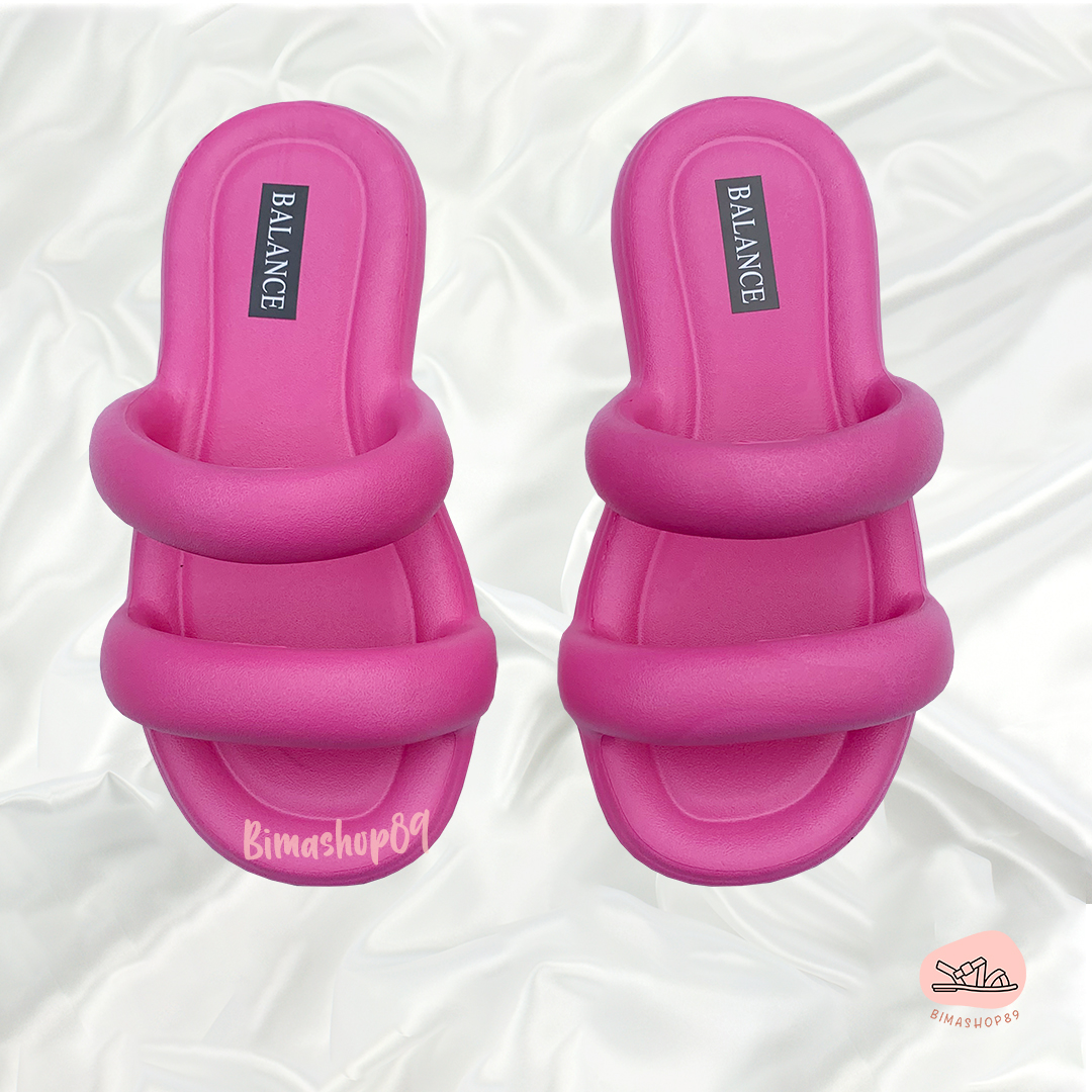 sandal selop cewek karet empuk korea Terbaru BALANCE Model Kekinian ...
