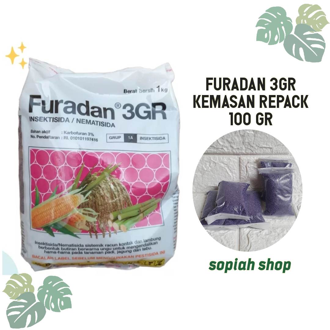 Furadan 3GR kemasan repack 100 gr obat pengendali pembasmi hama tanaman ...