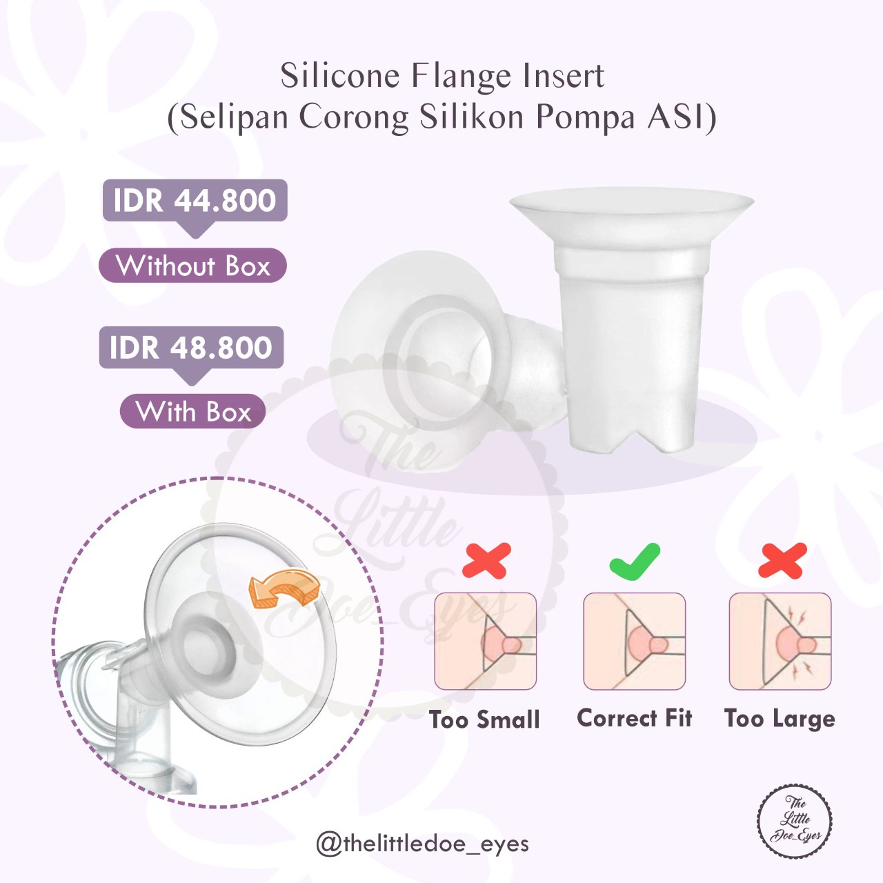 Silicone Flange Insert (Selipan Corong Silikon Pompa ASI) | Lazada ...