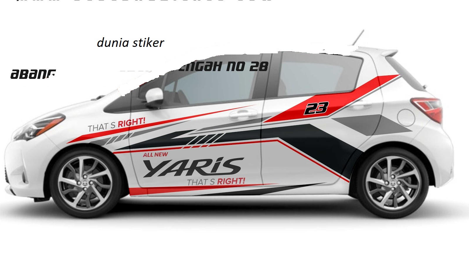 Cutting Stiker Yaris Sticker Side Body Striping Toyota Yaris | Lazada ...