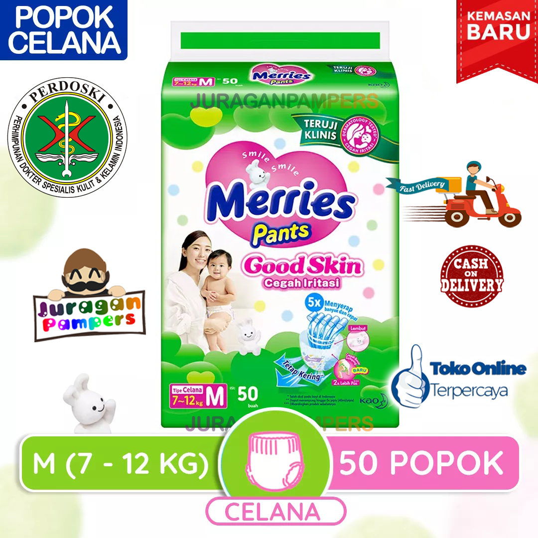 Merries Good Skin JUMBO Pants M 50 ( KEMASAN BARU ) | Lazada Indonesia