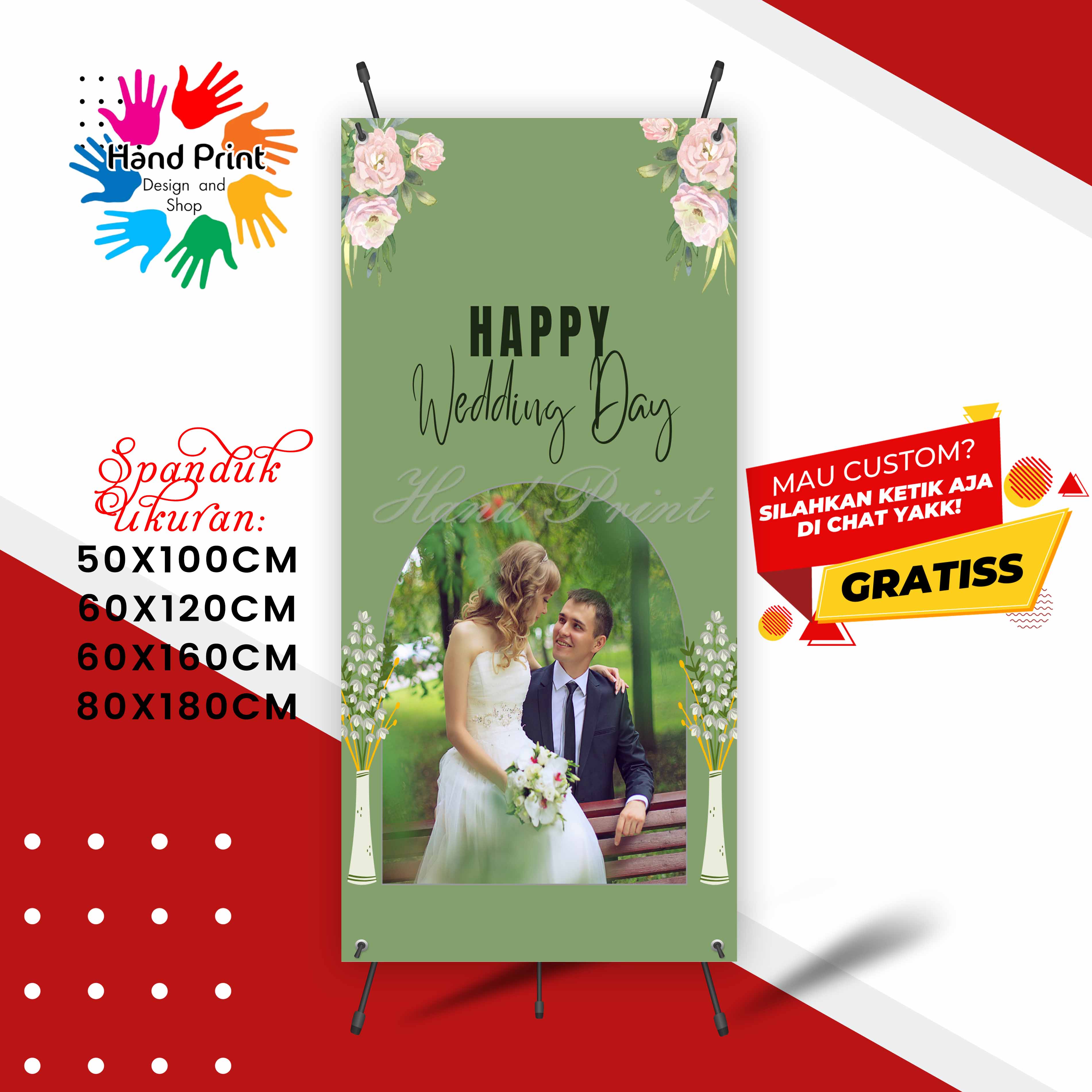 Desain Spanduk Wedding