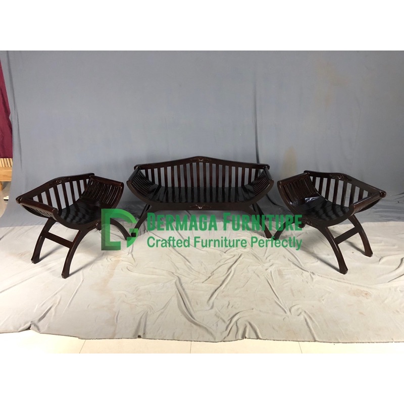 (WAJIB BACA DESKRIPSI) PRE ORDER SOFA YUYU SANDARAN KURSI KAYU JATI ...