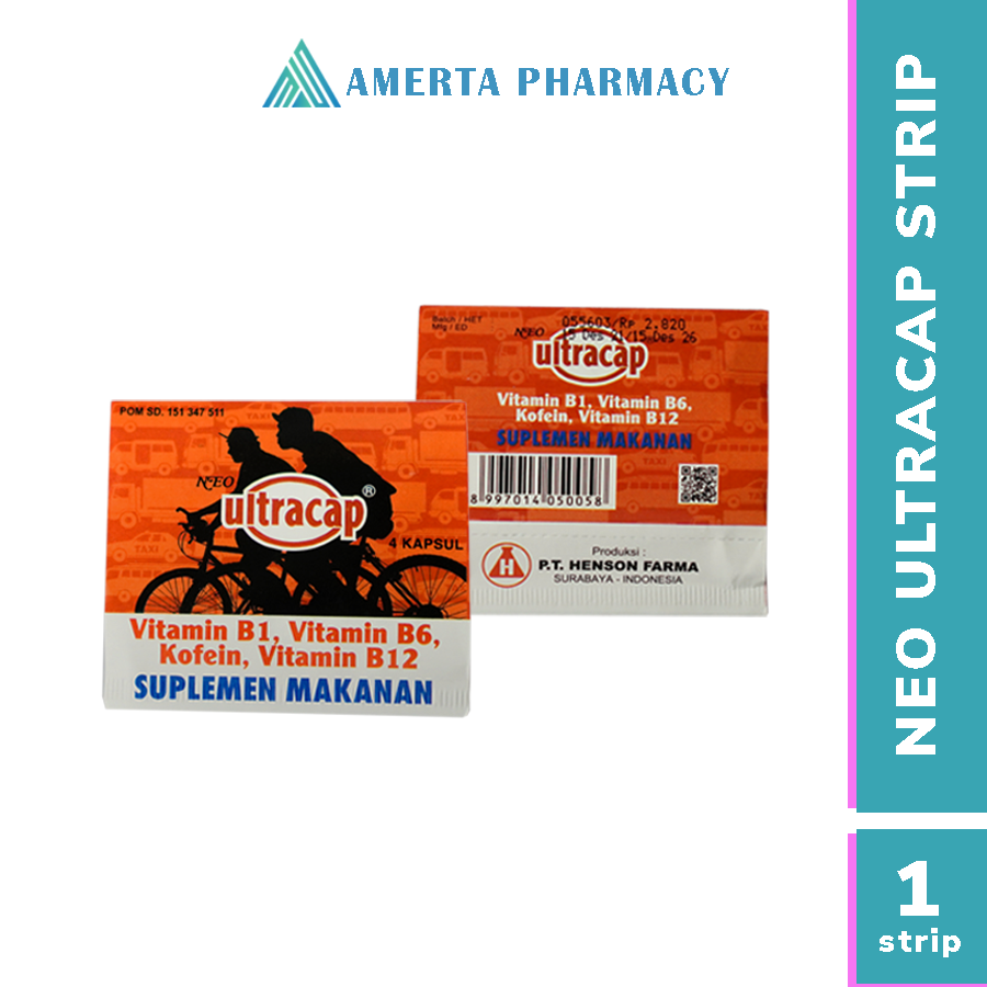 NEO ULTRACAP STRIP Suplementasi Vitamin B1 B6 B12 | Lazada Indonesia