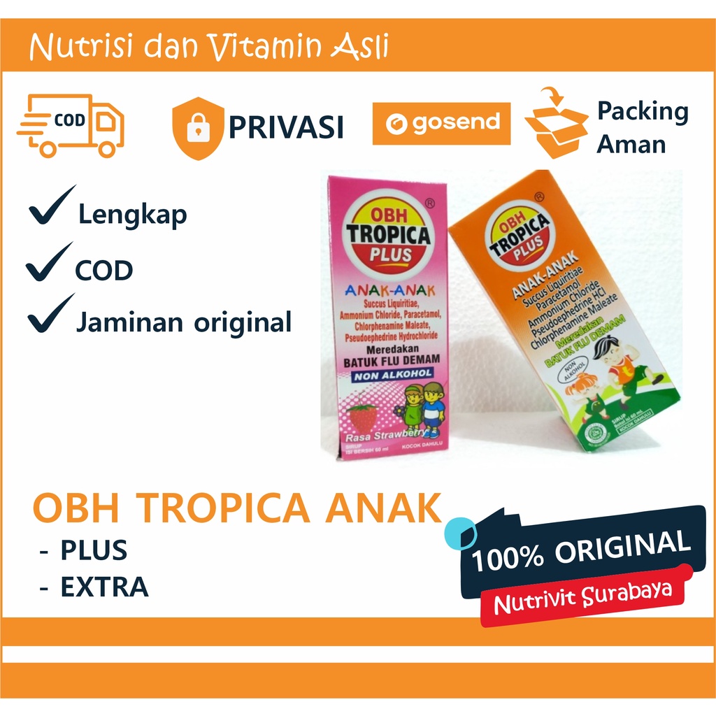 OBH TROPICA ANAK JERUK & STRAWBERRY | Lazada Indonesia