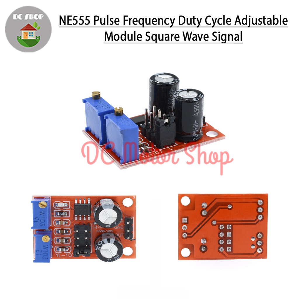 NE555 Pulse Frequency Duty Cycle Adjustable Module Square Wave Signal | Lazada Indonesia