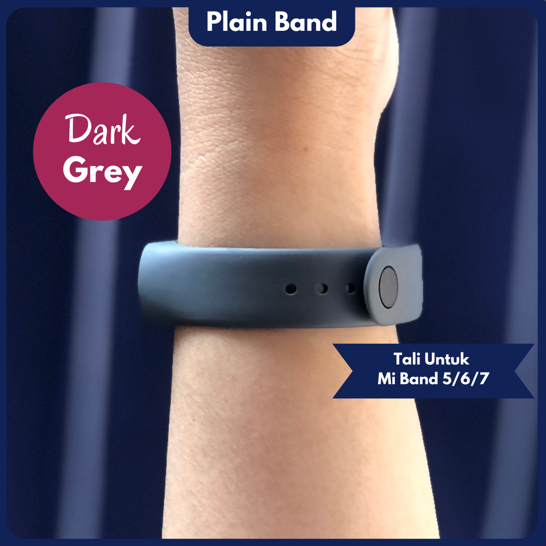 Plain Strap untuk Ml Band 5 6 7 Tali smartband M7 Band M5 Band M6 ...
