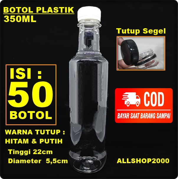 Botol Sirup 350ml ( isi 50 Botol) Botol Madu 350ml Botol Plastik 350 ml ...