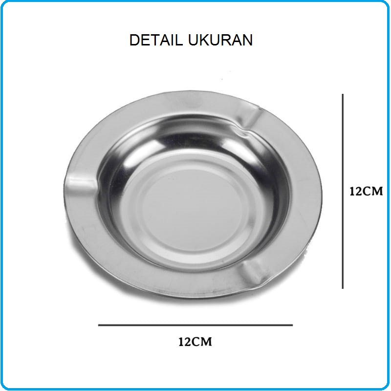 ASBAK ROKOK STAINLESS MODEL BULAT MURAH | Lazada Indonesia