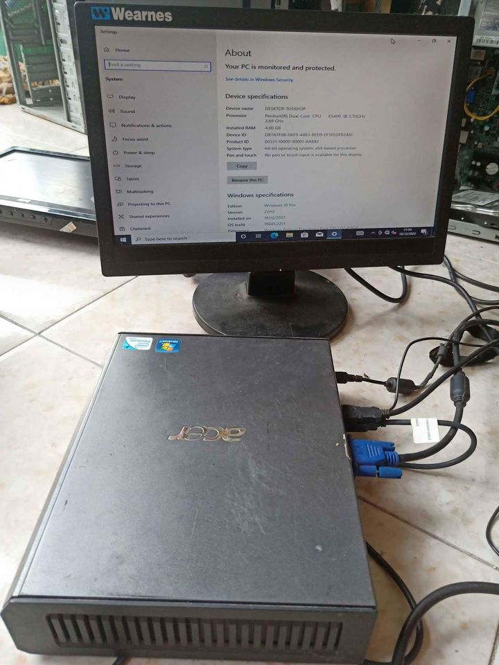 Cpu mini PC dekstop monitor LED 16in | Lazada Indonesia