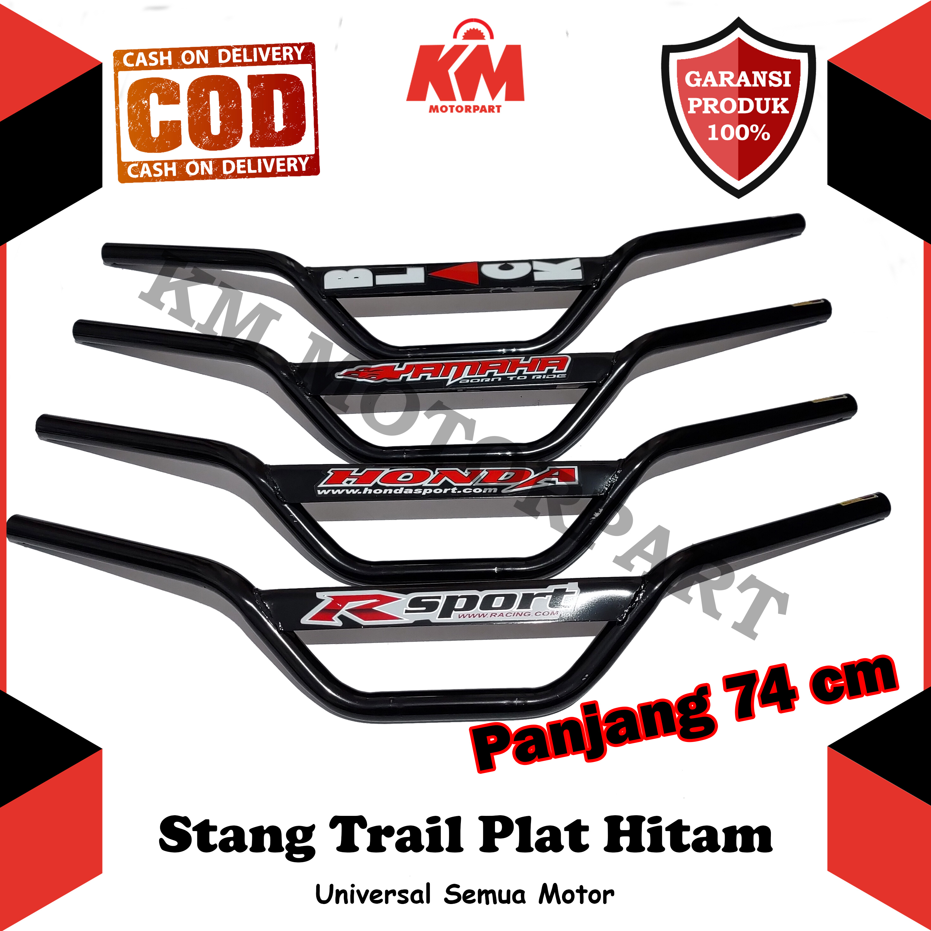 Stang Trail Modif Variasi Universal Semua Motor Stir Setang Tinggi 19 ...