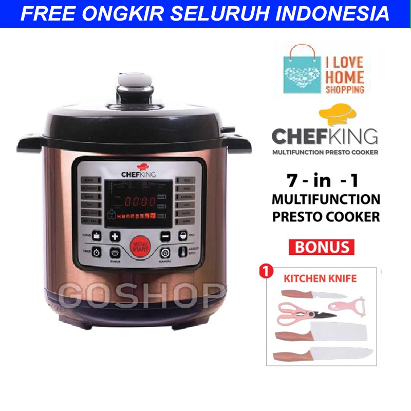 CHEFKING PRESSURE COOKER DIGITAL - PRESTO Alat Masak Multi Fungsi ...