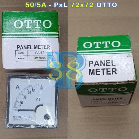 Ampere meter analog / Panel meter analog 50a 50/5a 72x72 Otto | Lazada Indonesia