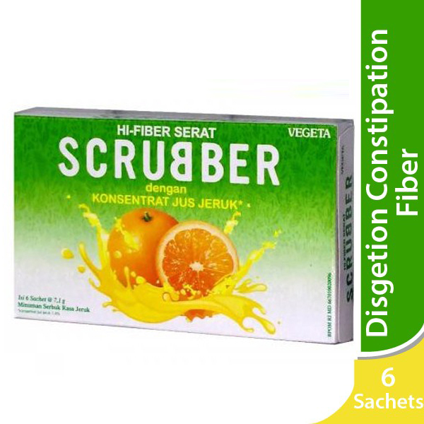 Scrubber Vegeta Dus isi 6 sachet / Penambah serat makanan / Konstipasi ...