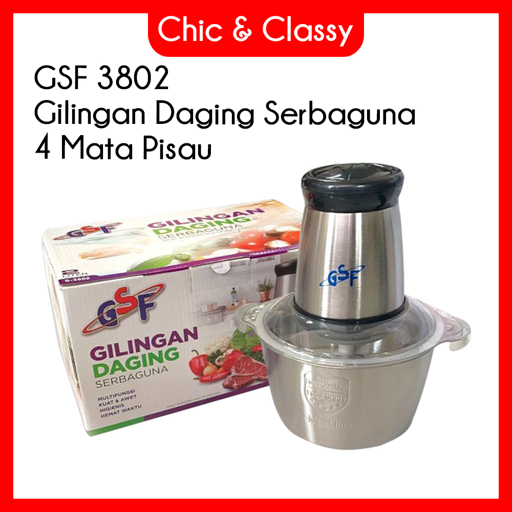 GSF 3802 || Gilingan Daging Serbaguna 4 Mata Pisau GSF-3802 / Blender ...