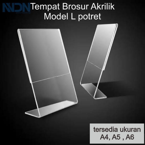 Akrilik Tempat Brosur - Akrilik Stand code QR - Akrilik Brosur Tent ...