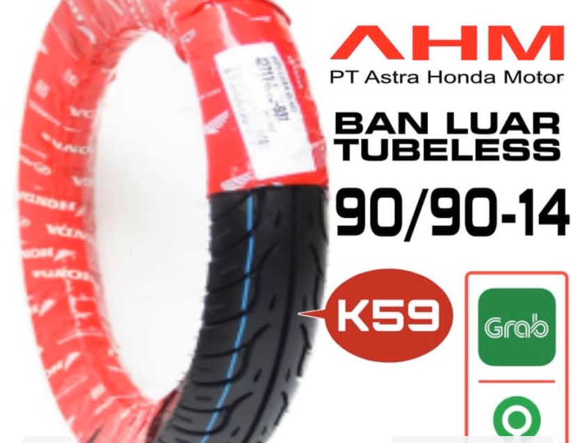 Ban Motor HONDA K59 90/90 Ring 14 Tubeless | Lazada Indonesia