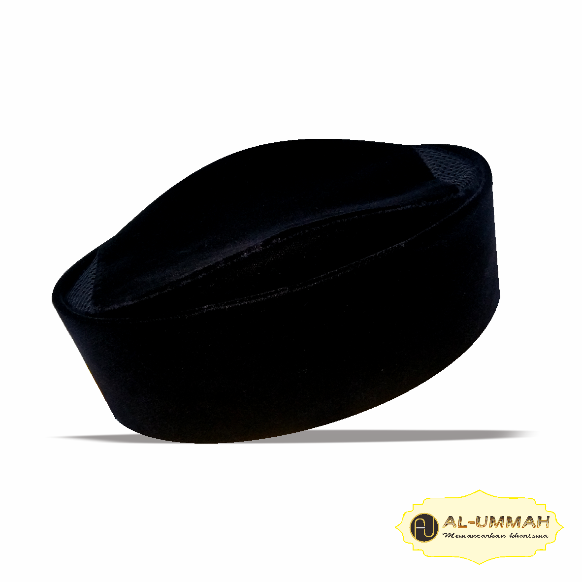 Peci Hitam songkok SUSUN AC polos Kopiah Tinggi 8 9 10 cm, Bludru EAGLE ...