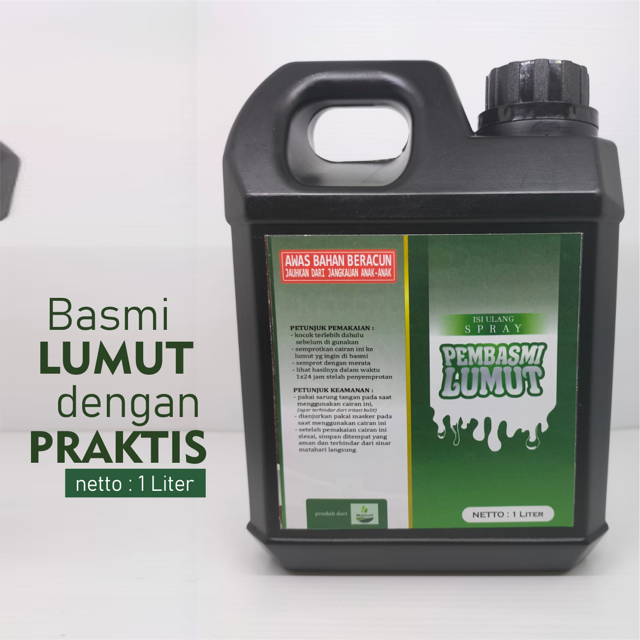 OBAT PENGHILANG LUMUT 1 Liter untuk menghilangkan lumut Dinding ...