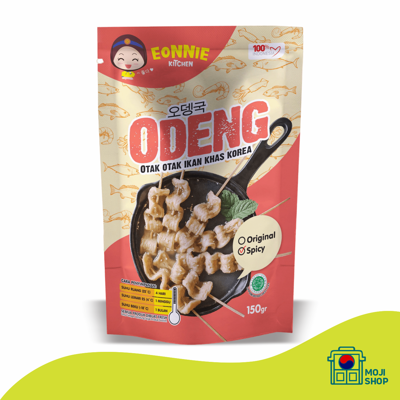 Odeng Spicy Otak-otak Ikan Saus Pedas Khas Korea Eonnie 150gr Halal MUI ...