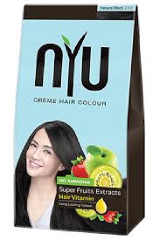 NYU Creme Hair Colour / Nyu Pewarna Rambut Natural / Cat Rambut Nyu ...