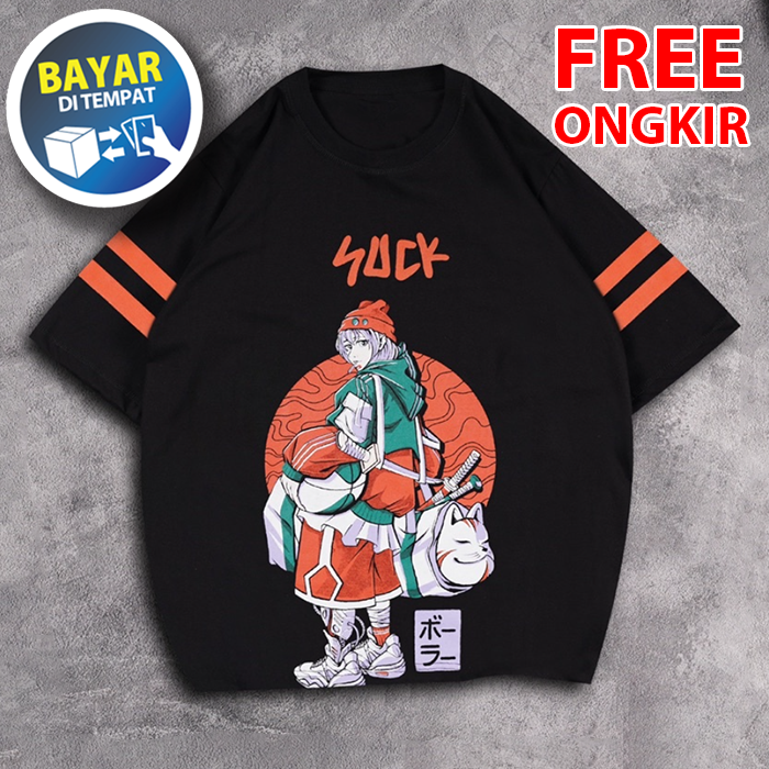 Baju kaos Oversize Graphic Desain Lengan Garis Garis Baju Besar Desain ...
