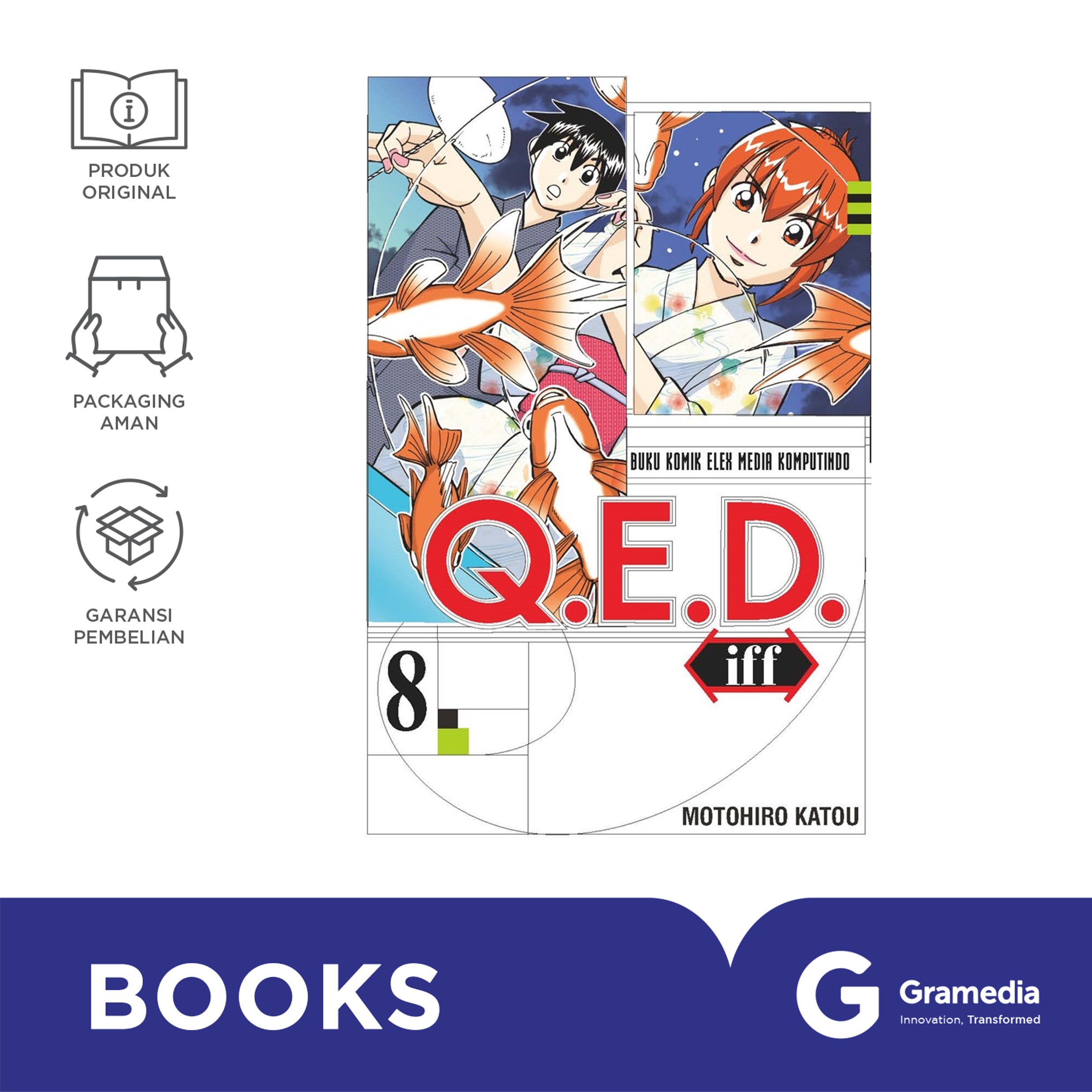 Buku Komik Q.E.D IFF 08 | Lazada Indonesia