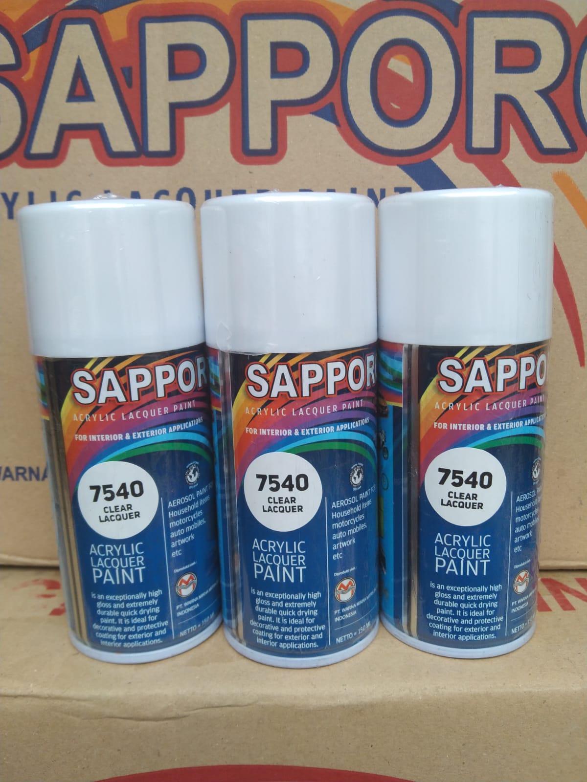 pilok pilox cat spray sapporo 150ml saporo 7540 clear lacquer clear ...