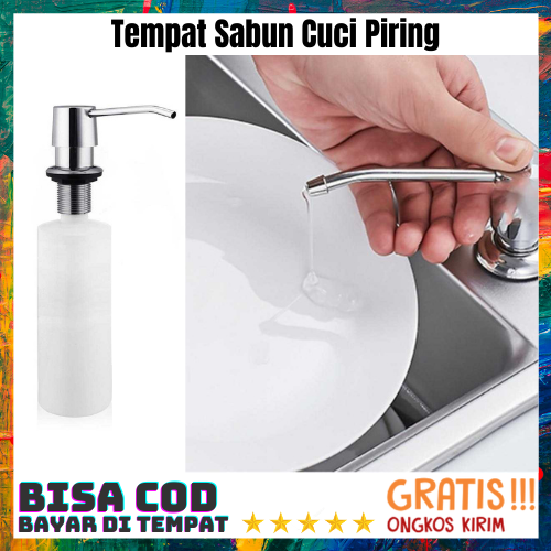 [BISA COD ] Tempat Sabun Keran Air Soap Dispenser 220ml / Dispenser ...