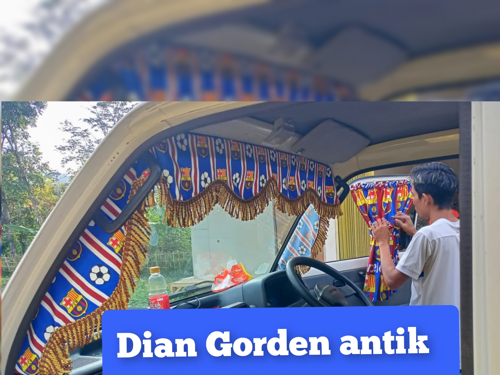 KAIN LIS RUMBAI KACA DEPAN MOBIL /ACCESORIS KACA DEPAN MOBIL TRUK /LIS ...