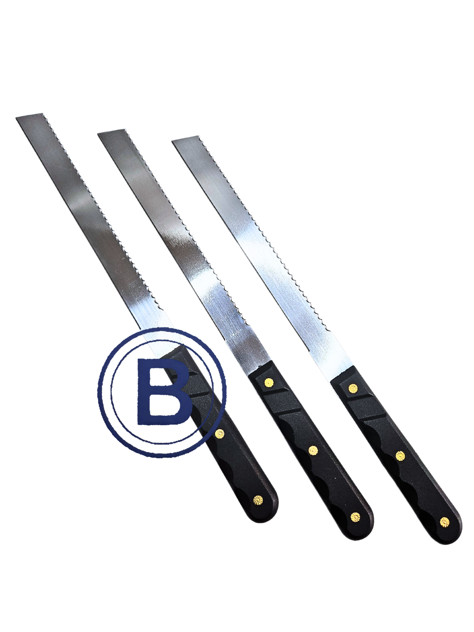 Pisau Roti Stainless Steel Gagang Hitam/Bread Knife | Lazada Indonesia