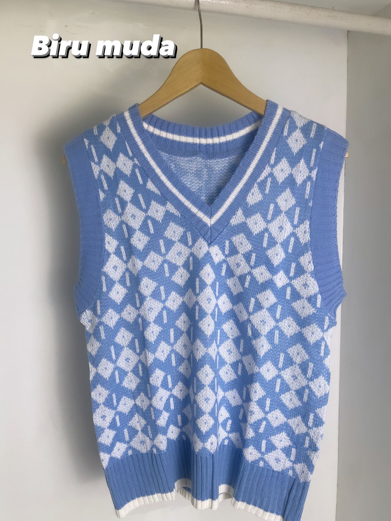 Rompi Rajut Wanita Jennie Korea Motif Premium Tebal / rompi korea ...