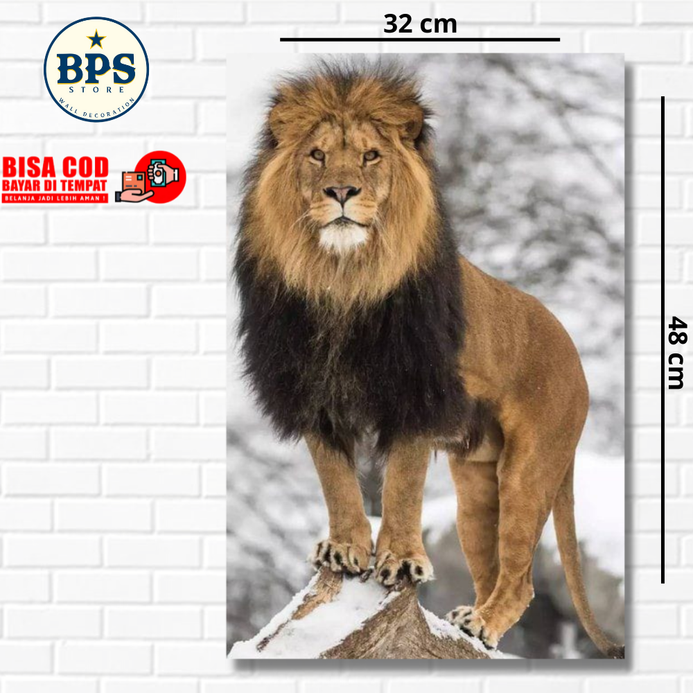 Poster Singa - Foto Hewan Singa Raja Hutan - Hiasan Dinding Hewan ...