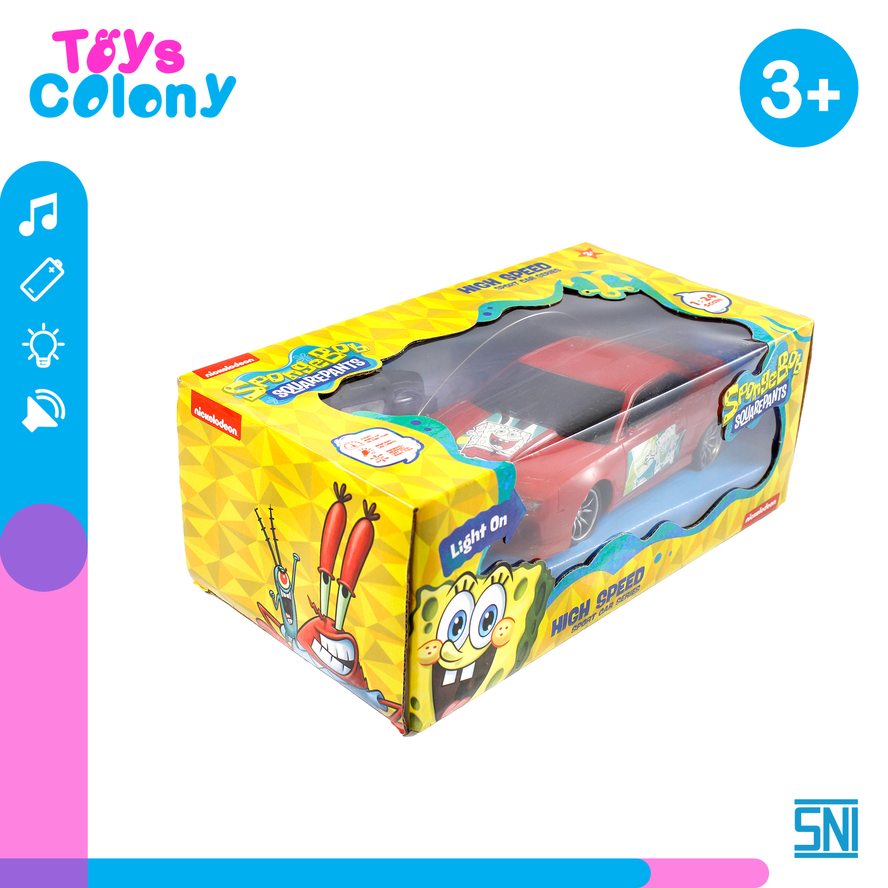 SPONGEBOB SQUAREPANTS - MAINAN REMOTE CONTROL RC CAMAO SPORT CAR ...