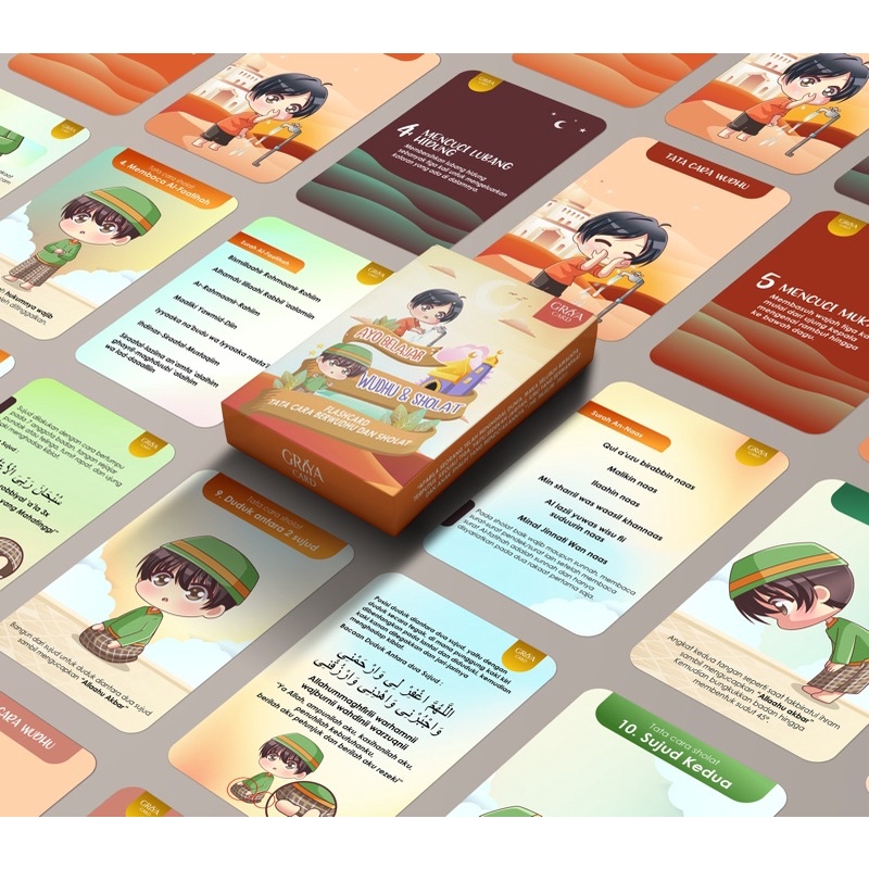 FLASH CARD KARTU EDUKASI ANAK ISI 47-50 KARTU BAHAN ASTER 200gr KARTU ...