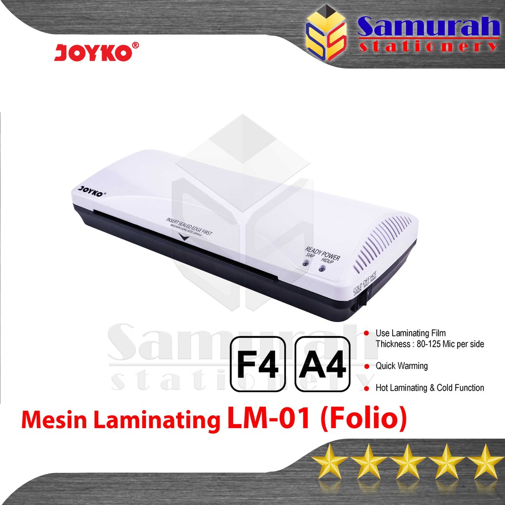 Mesin Laminating Folio F4 - A4 - A3 Joyko LM 03 / Laminator Size LM 01 ...