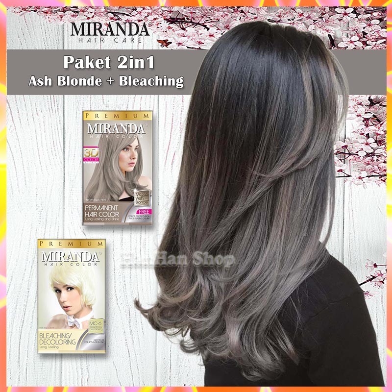 Miranda Cat Rambut Permanen Paket Cat Rambut 2in1 Warna Cat Rambut ...