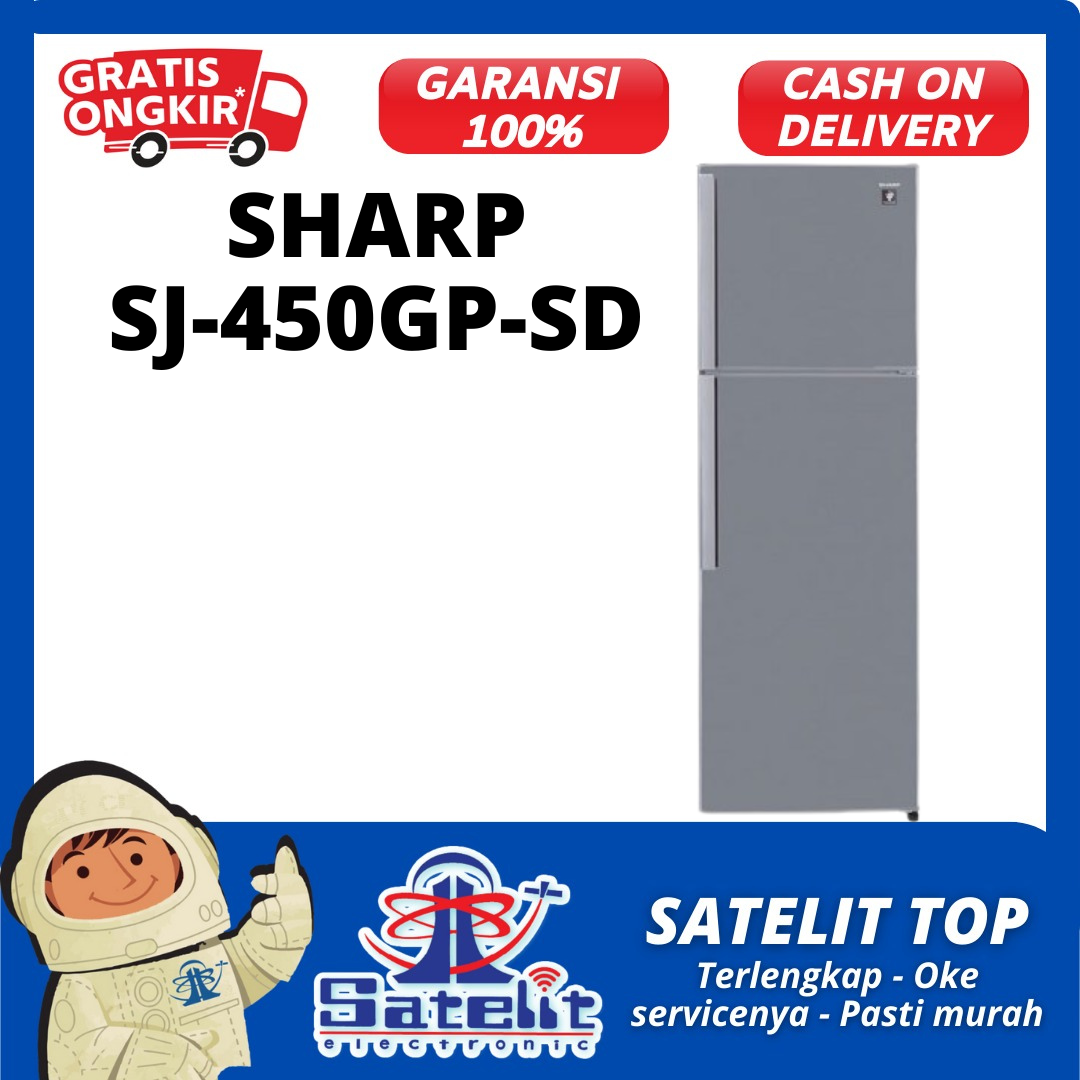 KULKAS / REFRIGERATOR / LEMARI ES SHARP 2 PINTU SHARP SJ-450GP-SD | Lazada Indonesia