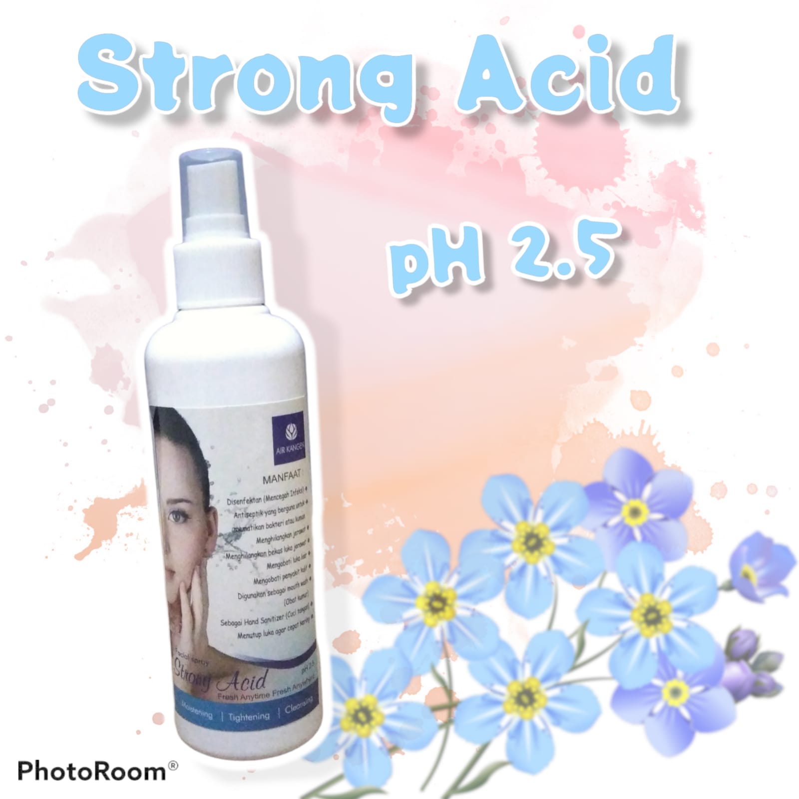 1 botol AIR KANGEN BEAUTY WATER (Strong Acid) 250 ml | Lazada Indonesia