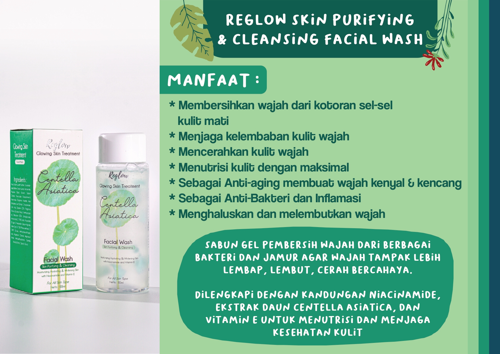 Reglow Skincare Dr Sindy Facial Wash | Lazada Indonesia