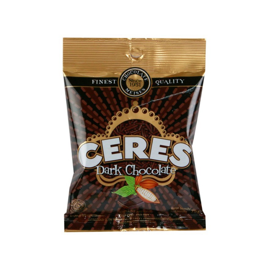 Meises Ceres Dark Chocolate Meses Coklat Tabur Kemasan 75gr | Lazada ...