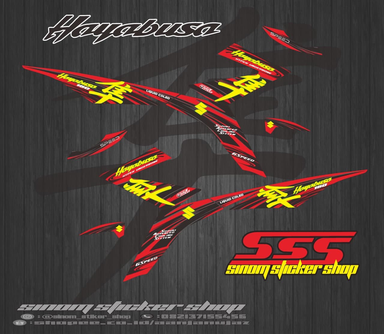 Sticker Striping Satria Fu Injeksi Hayabusa | Lazada Indonesia