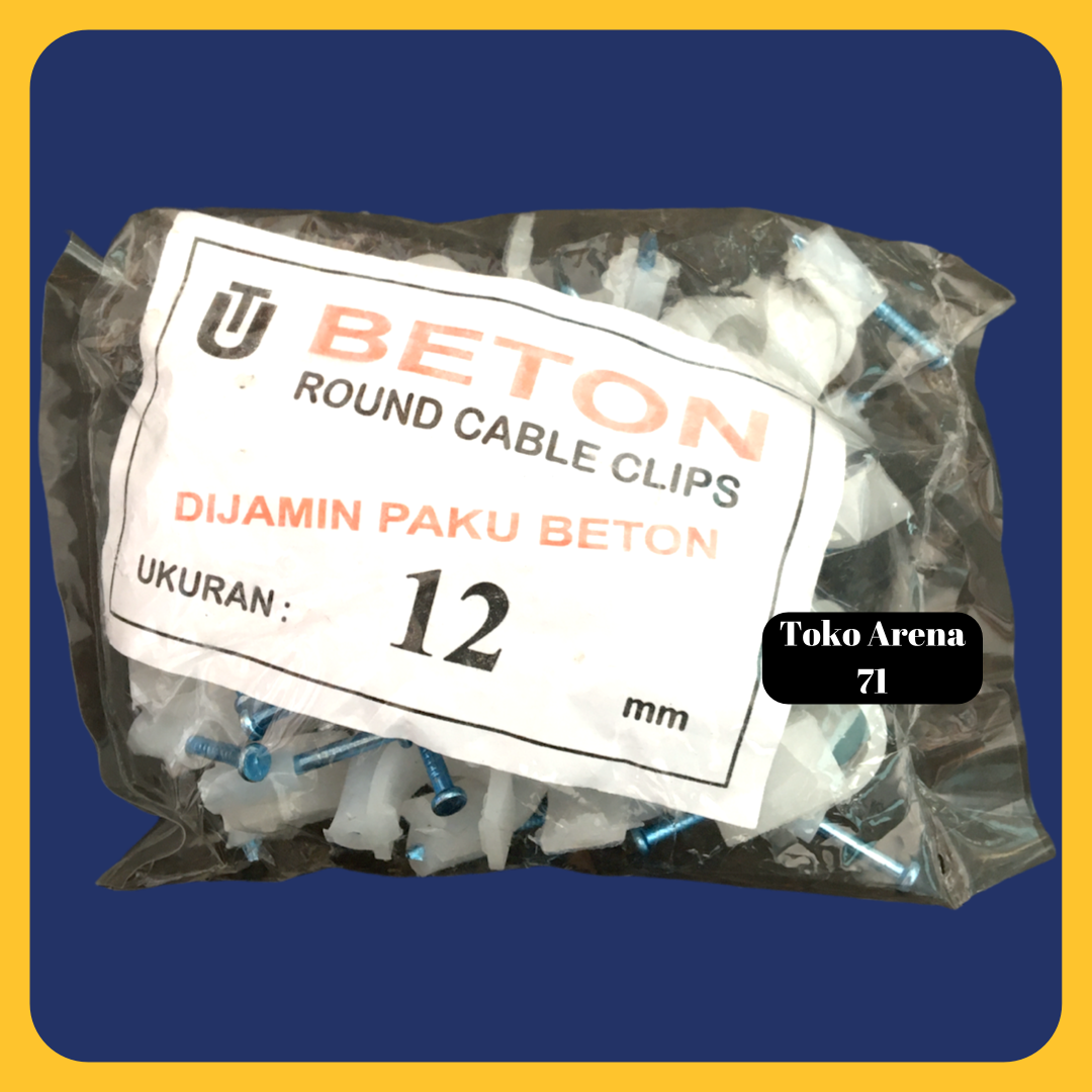 Klem kabel BETON Clip Cable kayu Klem Kabel Kayu Klem Paku Paku Klem ...