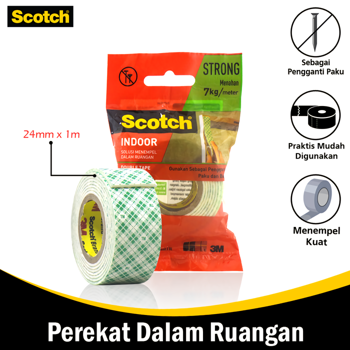 3M Scotch 110-3A : INDOOR Mounting Tape ( ROLL ) | Lazada Indonesia