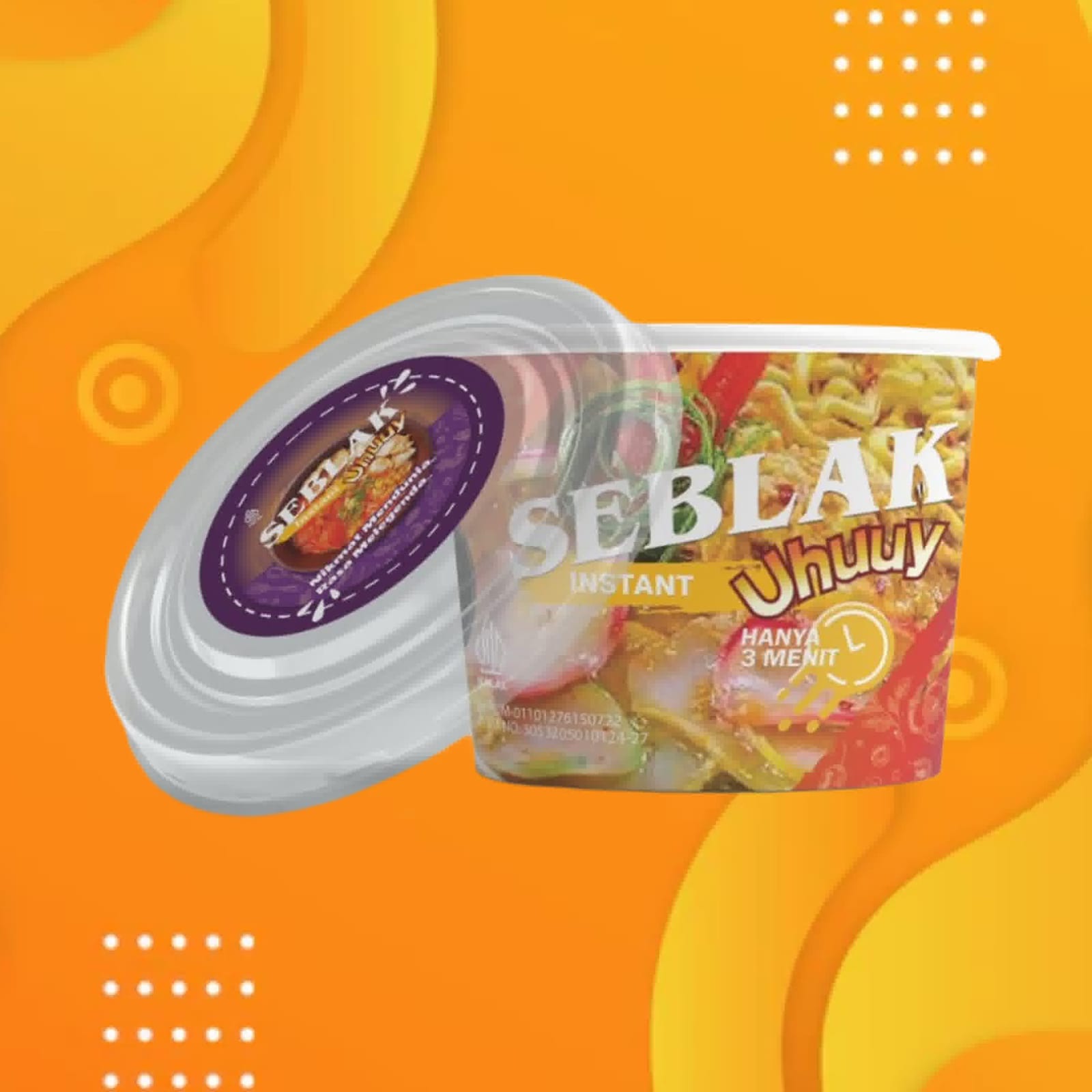 Seblak Instan Komplit UHUUY Kemasan Paper Bowl 650 ML | Lazada Indonesia