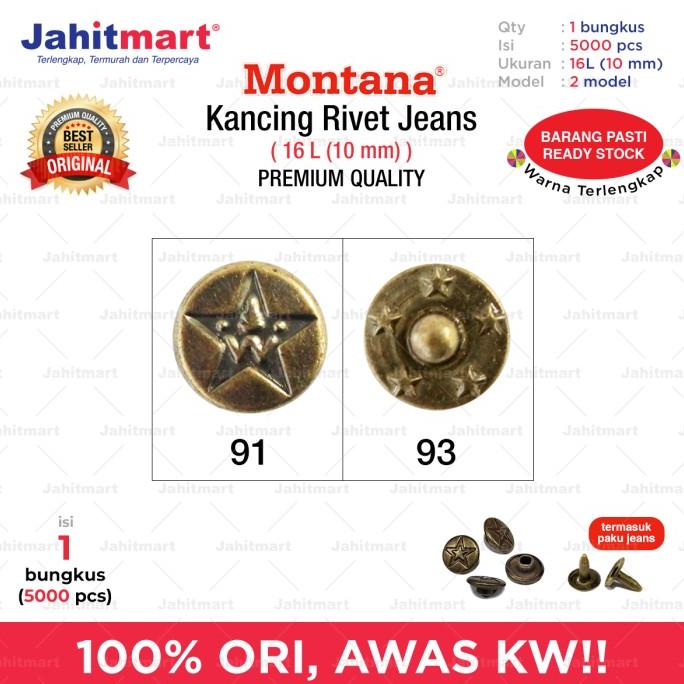 KANCING RIVET JEANS "MONTANA" (1 BUNGKUS-5.000 PCS) | Lazada Indonesia