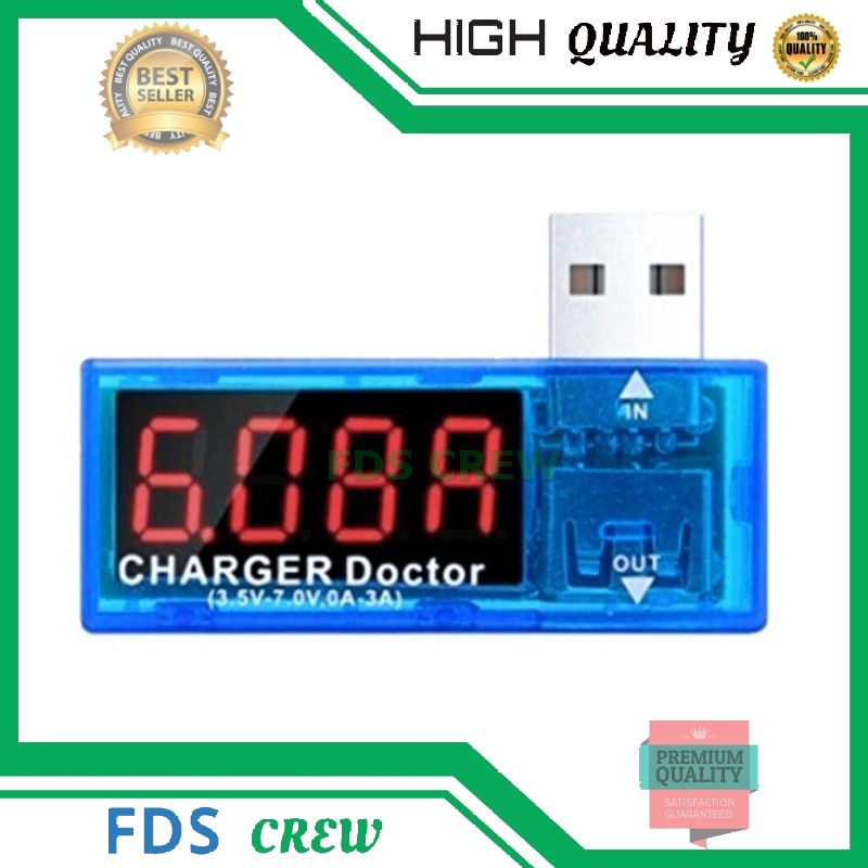 CHARGER DOCTOR USB Multimeter Voltmeter Ampermeter Usb Dual Combo ...