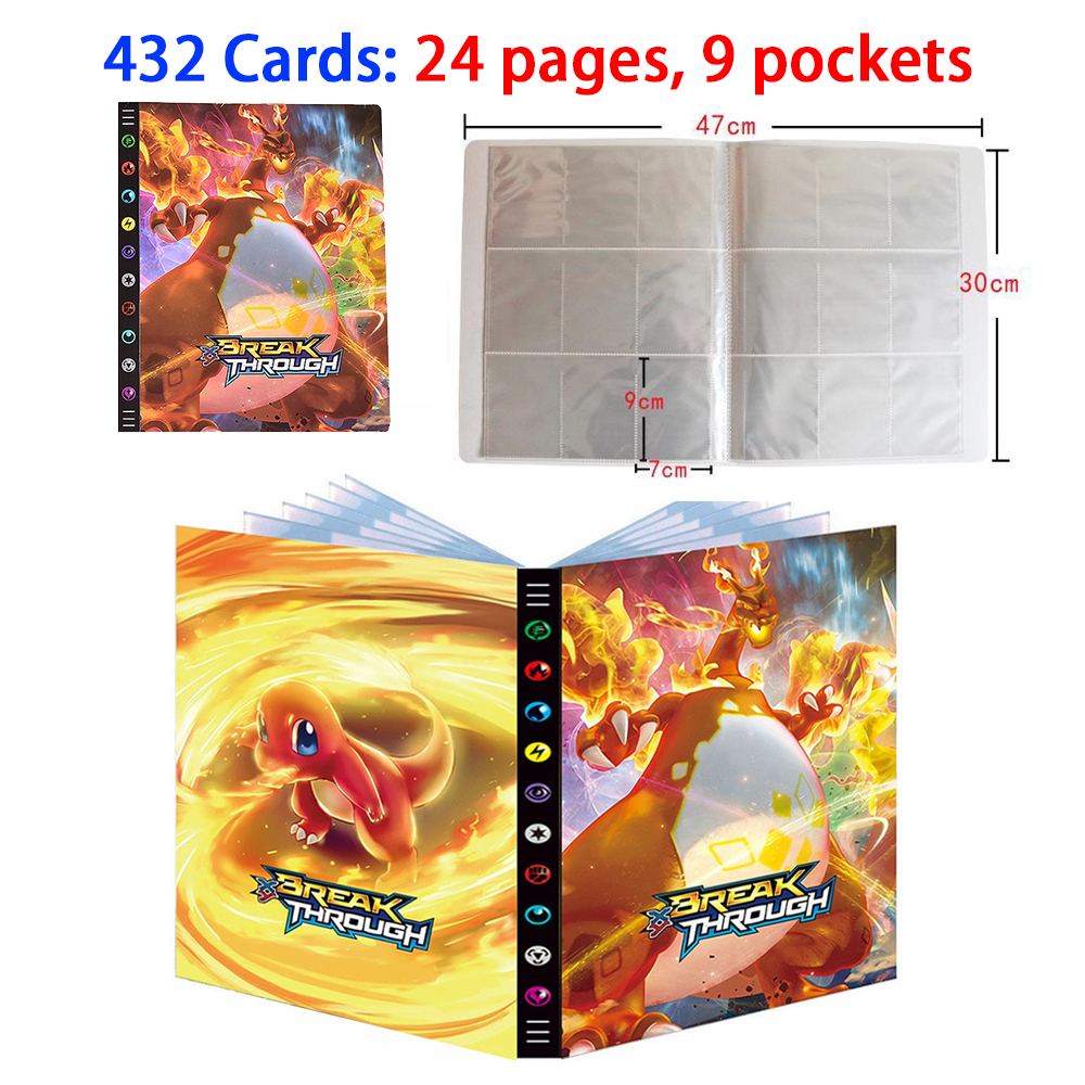 240 Buah Model Folder Keren Daftar Saku Album Pokemon Map Binder Mainan ...