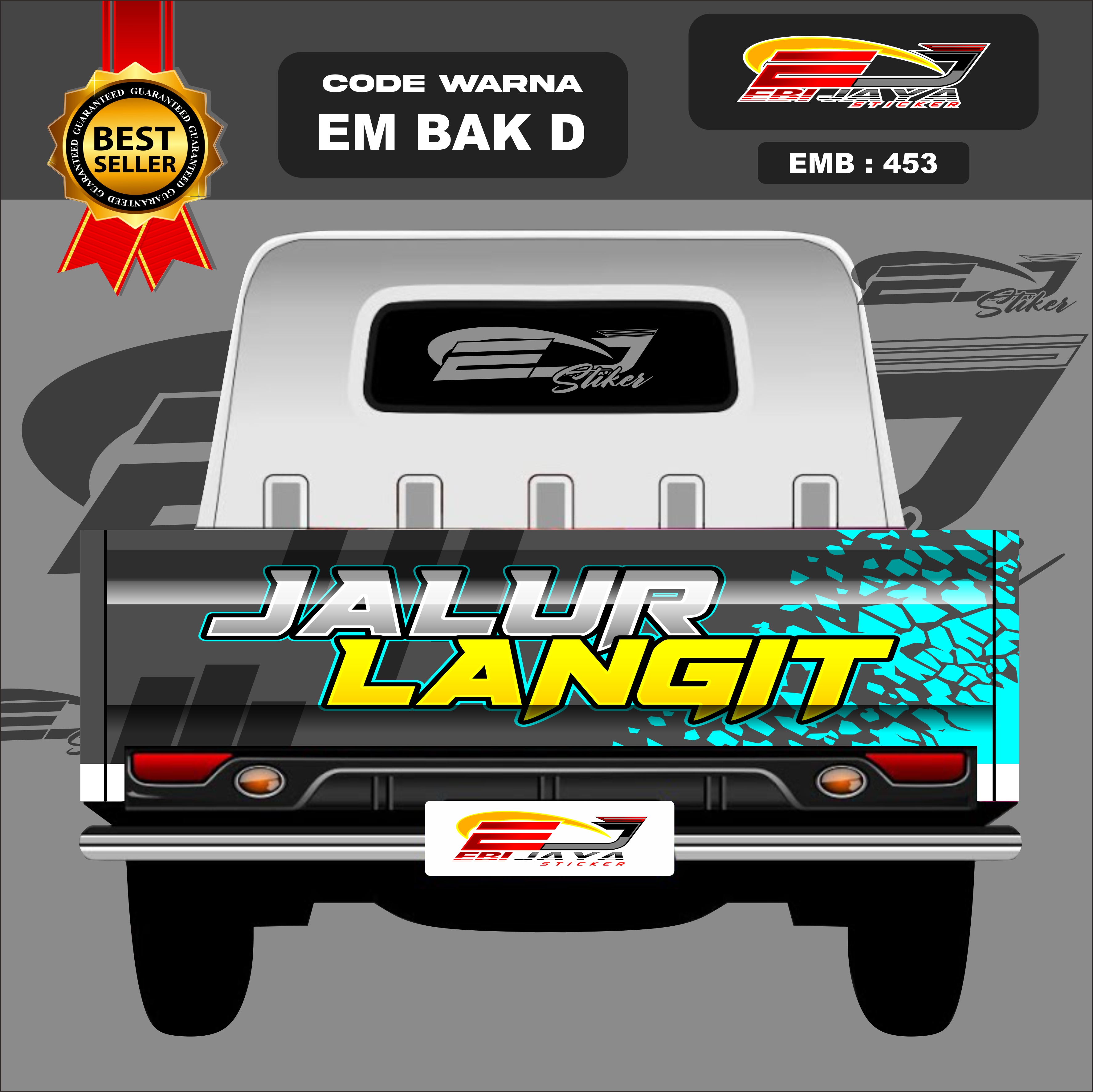 STICKER VARIASI PICK UP L300 CUSTOM BAK BELAKANG-DECAL STICKER BAK ...